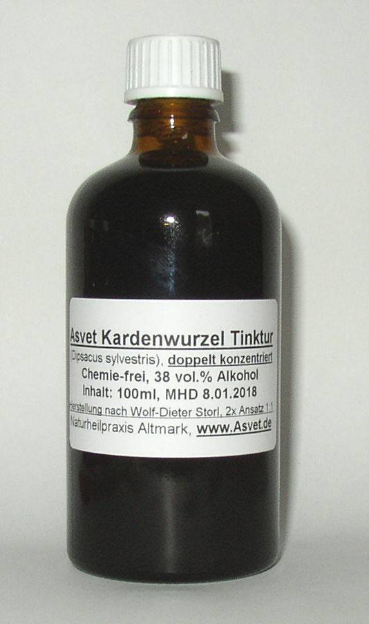 50ml Kardenwurzel Volltinktur aus Wilder Karde doppelt konz. (für 40 ...
